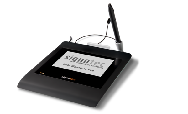 Zeta - The latest model signature pad in the signotec family